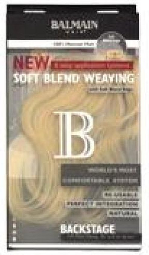Balmain Soft Blend Weaving 6 application system, 40 cm. kleur 1B, zwart ...