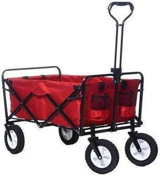Bolderkar / Bolderwagen opvouwbaar rood | bol.com