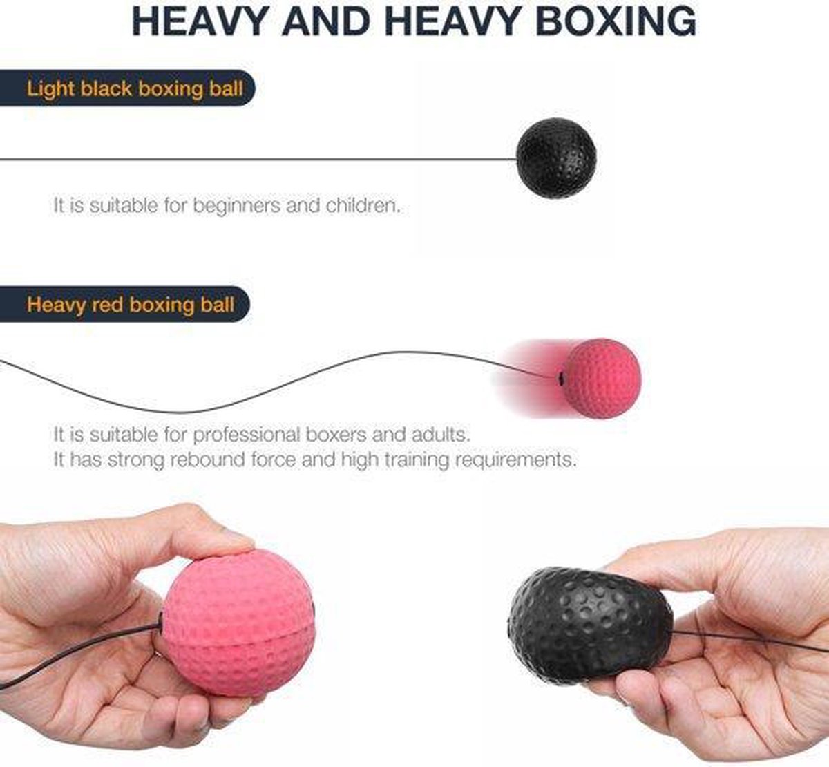 Box Reflex Bal - Hoofd Boxbal Reflexbal Kickboks Workout Speed Ball ...