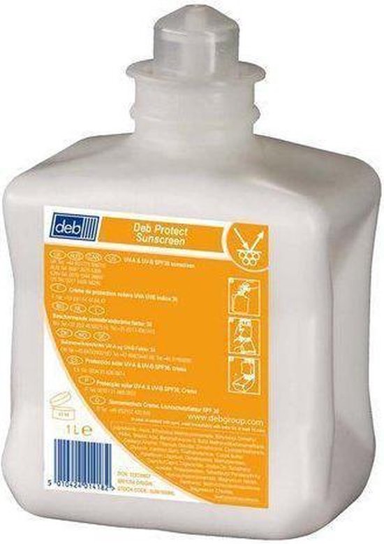 Deb Zonnecrème Protect Sunscreen 1L Flacon - Zonnecrème | bol.com
