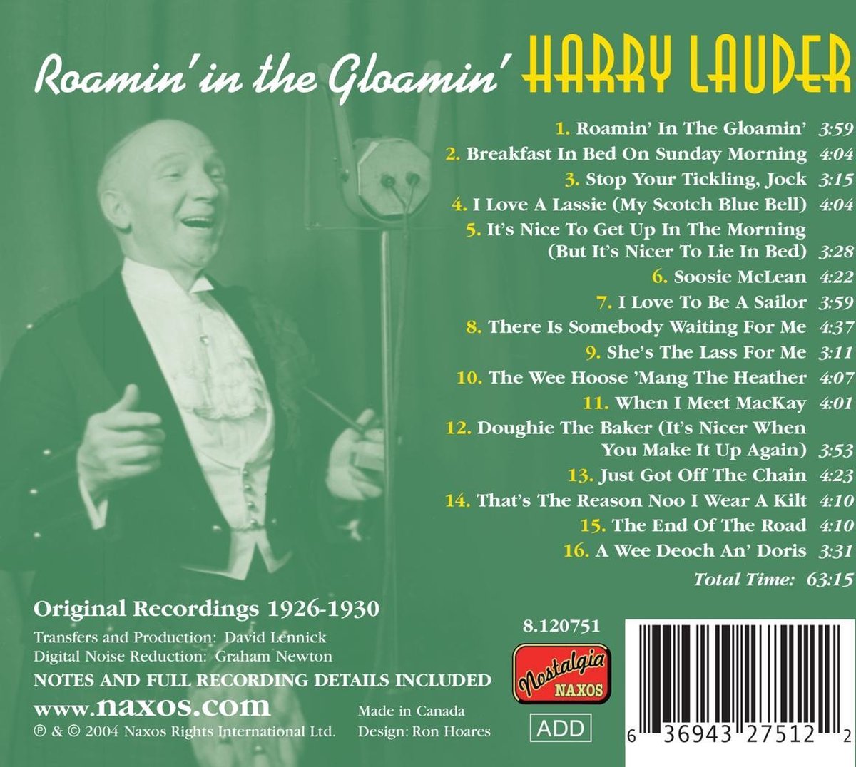 Harry Lauder - Kun Je Nog Zingen Zing Dan Mee (CD), Harry Lauder ...
