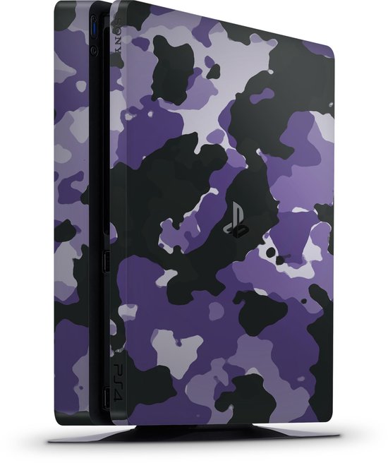 Playstation 4 Slim Console Skin Camouflage Paars-PS4 Slim Sticker | bol.com