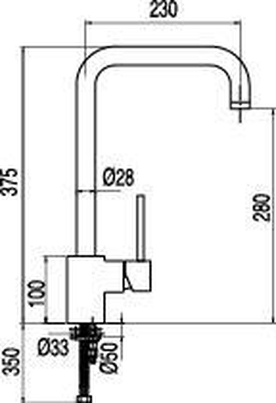 Tres MAX-TRES Keukenkraan 162441 - Chroom | bol