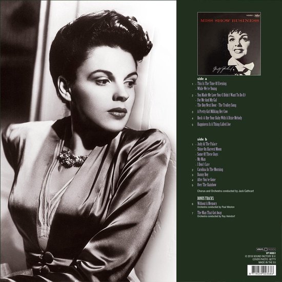 Miss Show Business, Judy Garland | LP (album) | Muziek | bol.com