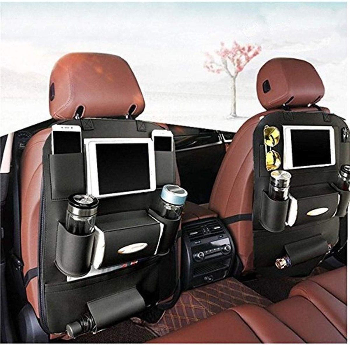 Autostoel Organizer - Auto Organiser - met Tablethouder - Autostoel ...