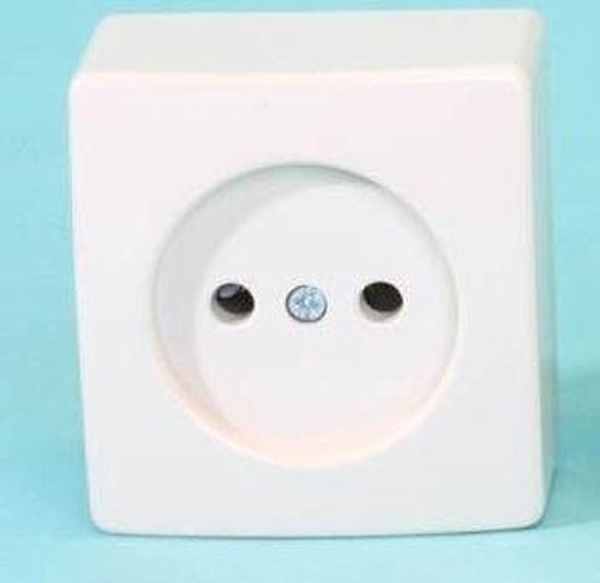 Contactdoos opbouw (Enkel-zonder randaarde) | bol