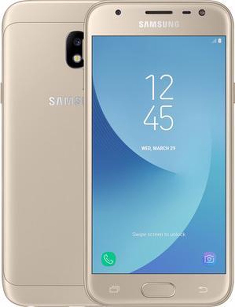 Samsung J3 (2017) - goud - gebundeld met Lebara SIM-kaart | bol.com
