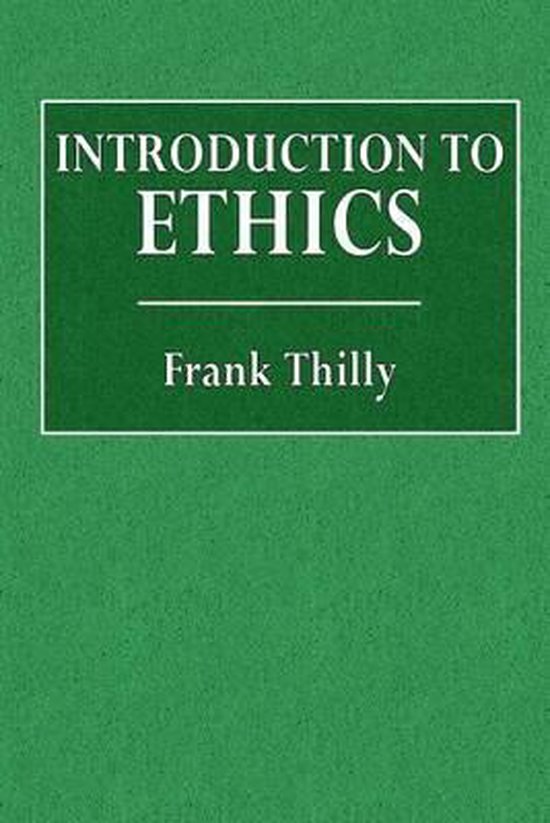 Introduction to Ethics, Frank Thilly | 9781523879434 | Boeken | bol.com