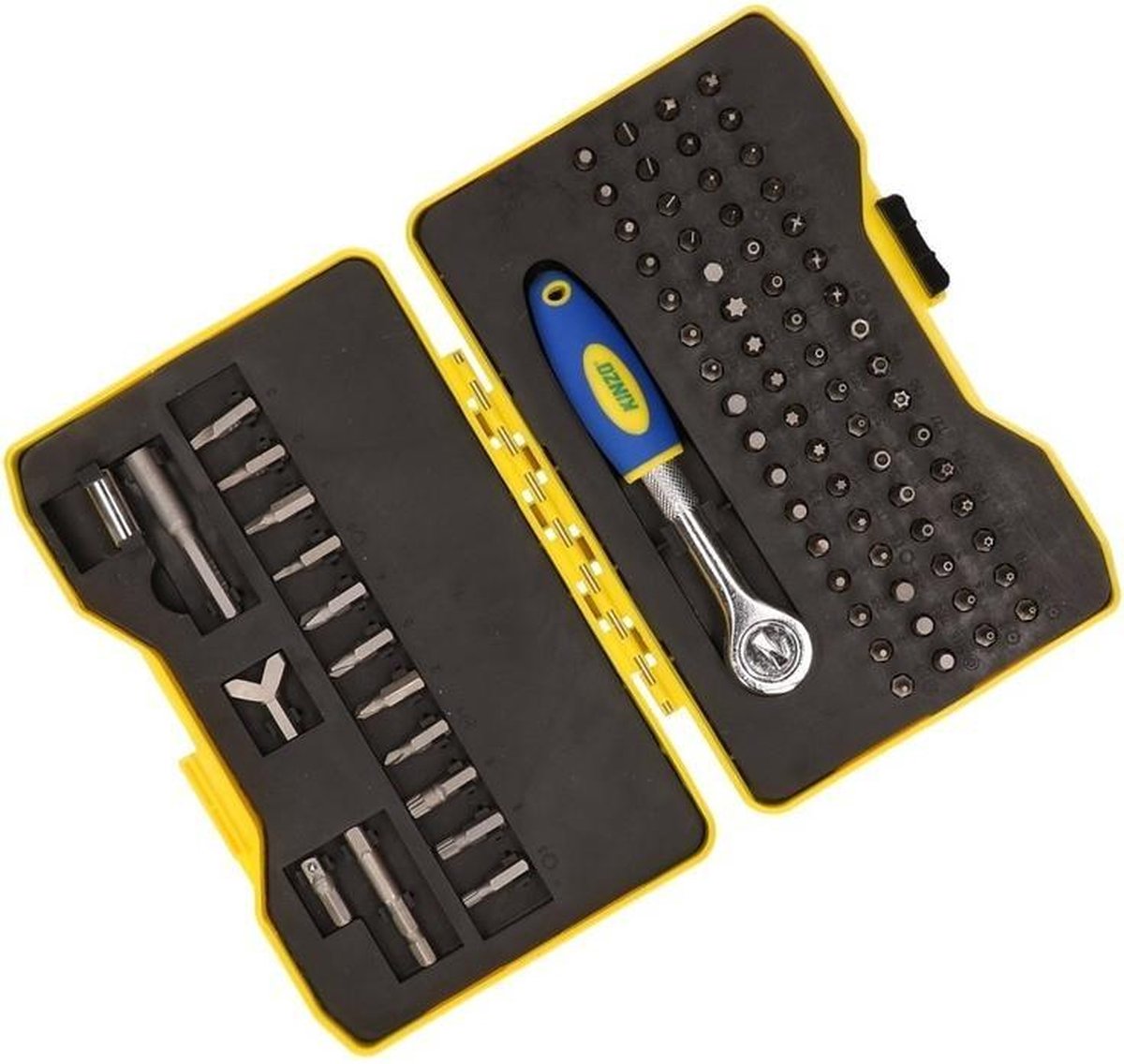 Kinzo Bitjes set - 101-delig - voor boormachine - met ratelsleutel | bol