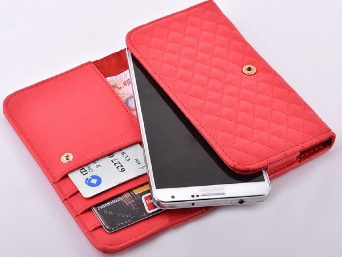 Doro Liberto 820 Mini hand tasje met gestikt ruitjes patroon, zwart ...