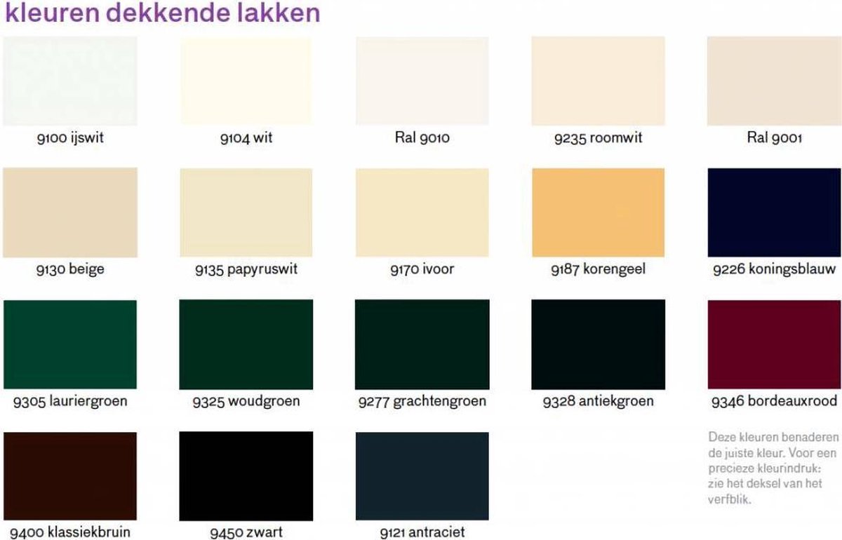 Wijzonol Dekkend Halfglans - 2,5l - 9235 - Roomwit | bol