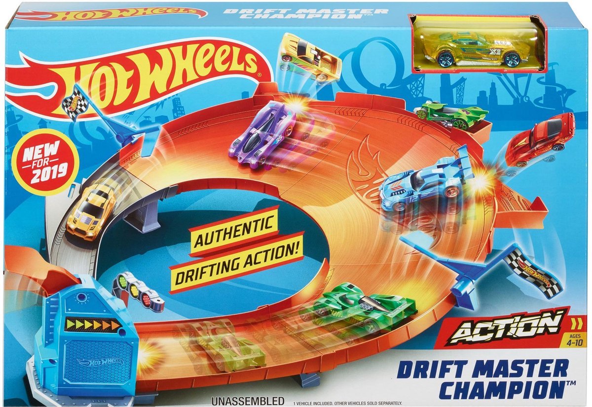 Hot Wheels Action Driftkampioen 3-in-1 Race Rally | bol.com