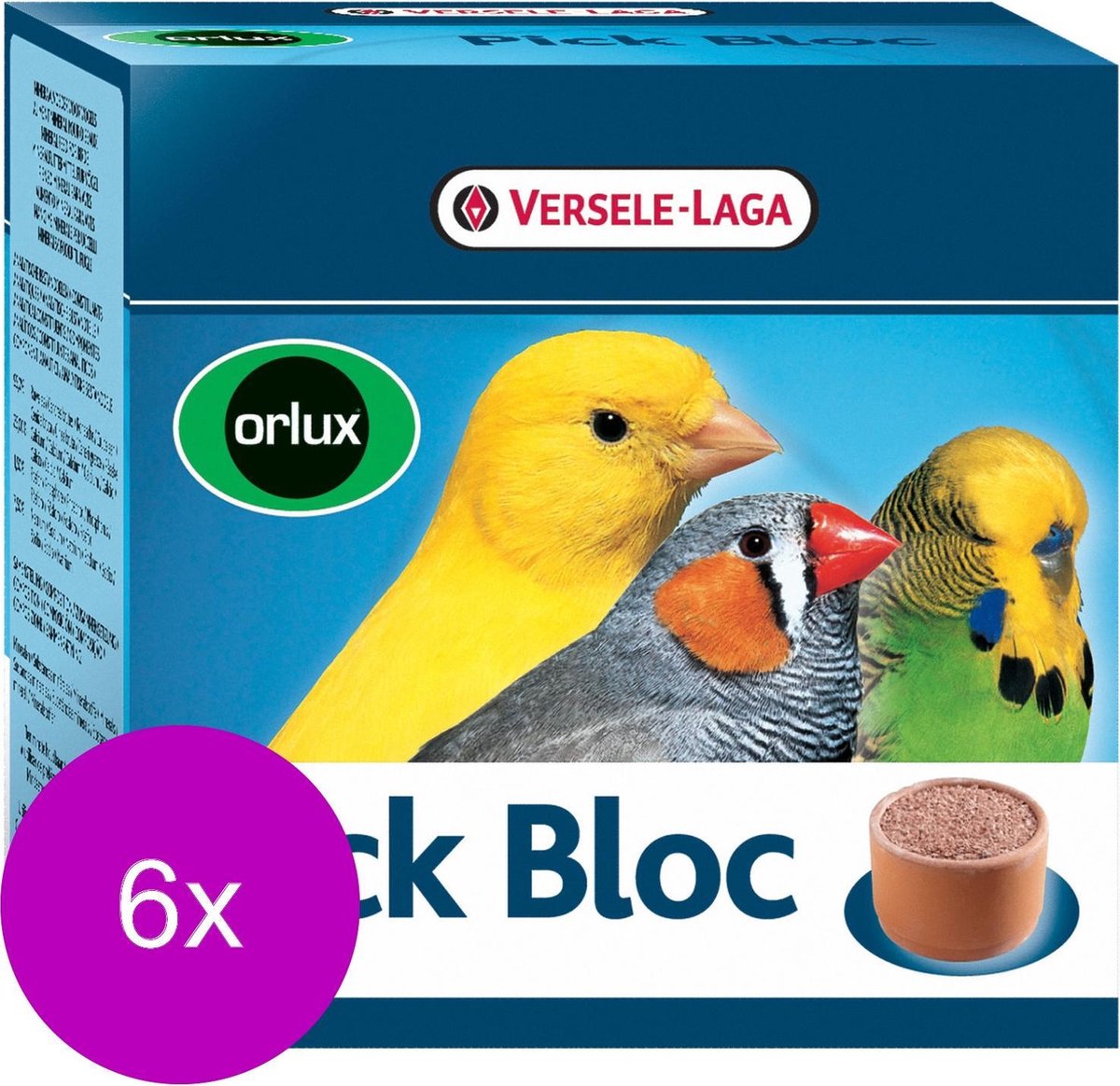 Versele-Laga Orlux Pick Bloc Bird - Supplément pour Vogel - 6 x 350 g | bol.com
