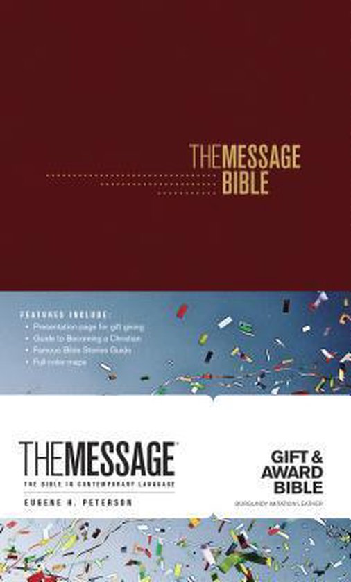 Message Gift and Award Bible, Burgundy | 9781631467110 | Eugene H ...