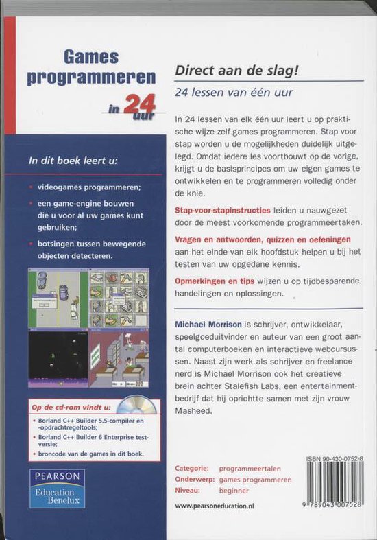 Games Programmeren In 24 Uur + Cd-Rom, M. Morrison | 9789043007528 | Boeken | bol