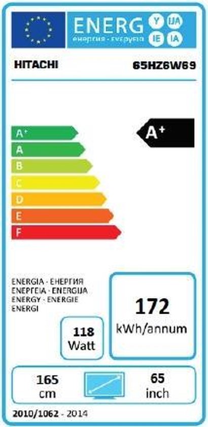 Hitachi 65 inch (165 cm) Ultra HD Smart TV met ingebouwde Wi-Fi | bol