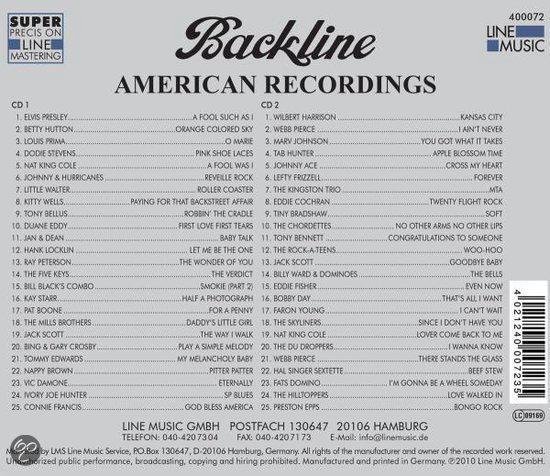 Backline Vol.72, various artists | CD (album) | Muziek | bol