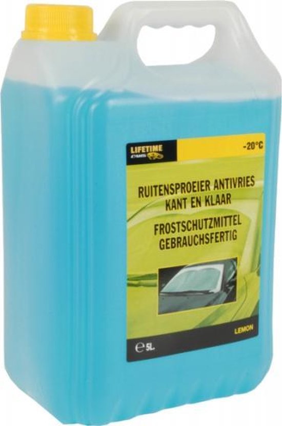 Lifetime Cars Ruitensproeiervloeistof Antivries -20°c Kant&klaar 5l | bol.com