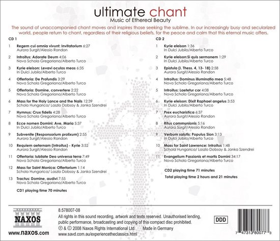 Various Artists - Ultimate Chant (2 CD), various artists | Muziek | bol