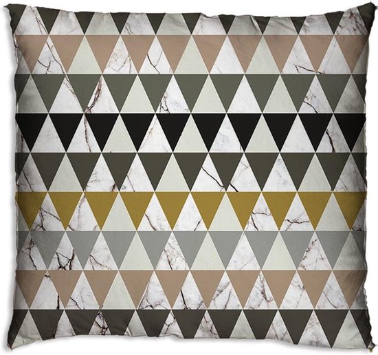 Woonexpress Hoekjes - Sierkussen - 45x45 cm - Multi | bol.com