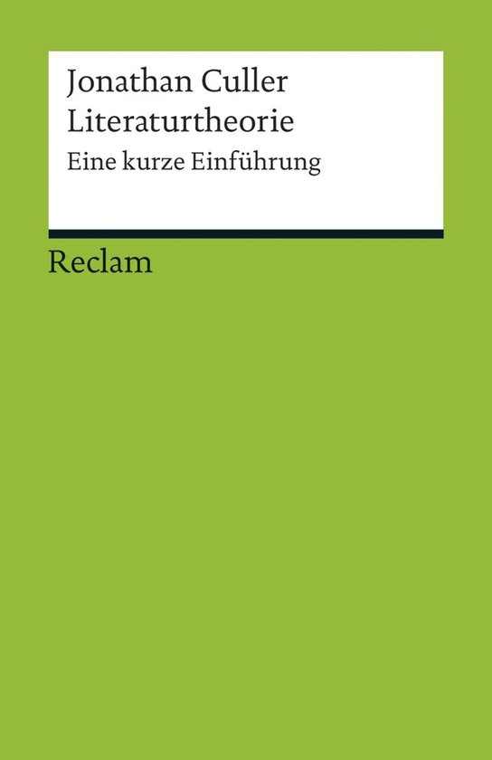 Reclams Universal-Bibliothek - Literaturtheorie (ebook), Jonathan ...