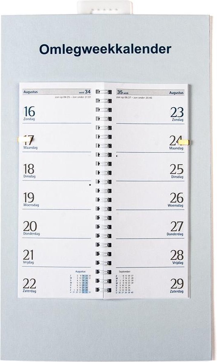 bol.com | Kalender Castelli omleg weekkalender op schild 2020
