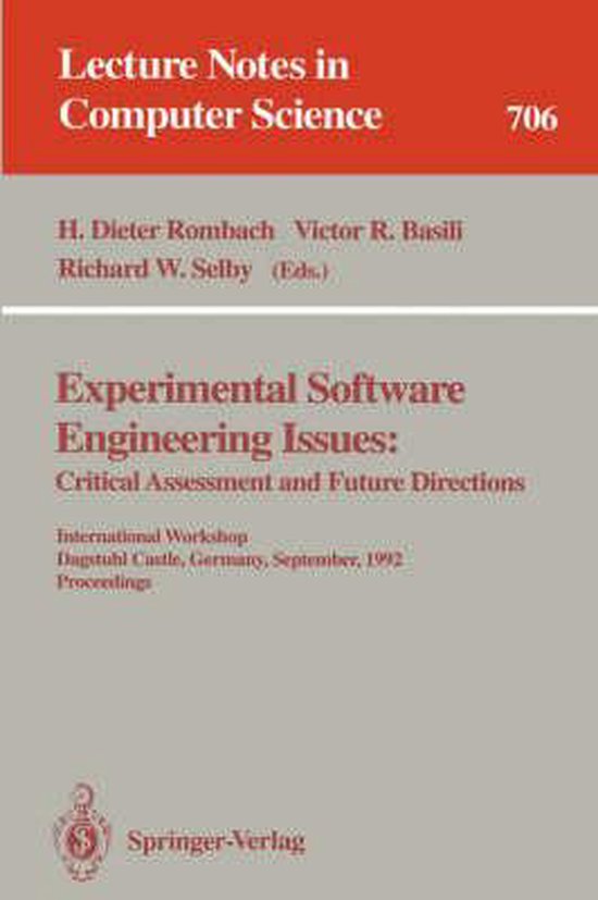 Experimental Software Engineering Issues: | 9783540570929 | H. Dieter ...