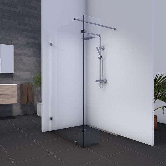 Lyon Luxe inloopdouche 120x200cm met zijwand 30cm scharnier | bol.com