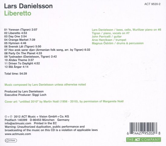 Liberetto, Lars Danielsson | CD (album) | Muziek | bol