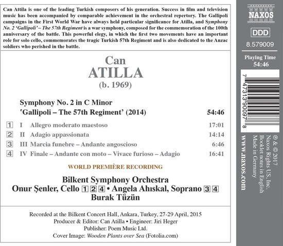 Angela Ahiska, Onur Senler, Bilkent Symphony Orchestra,Burak Tüzün ...