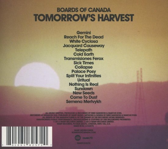 Tomorrow's Harvest -Ltd-, Boards Of Canada | CD (album) | Muziek | bol.com
