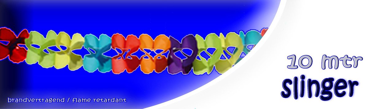 Slinger - 10 mtr - Slingers - assorti kleur - feest - versiering ...