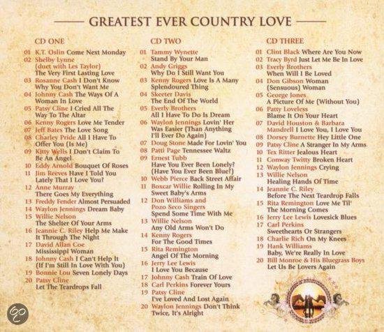 Greatest Ever Country Love, various artists | CD (album) | Muziek | bol