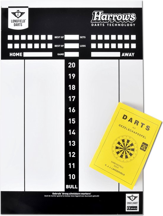 SCORE BOARD WITH RULES OF THE GAME FOR DARTS | bol