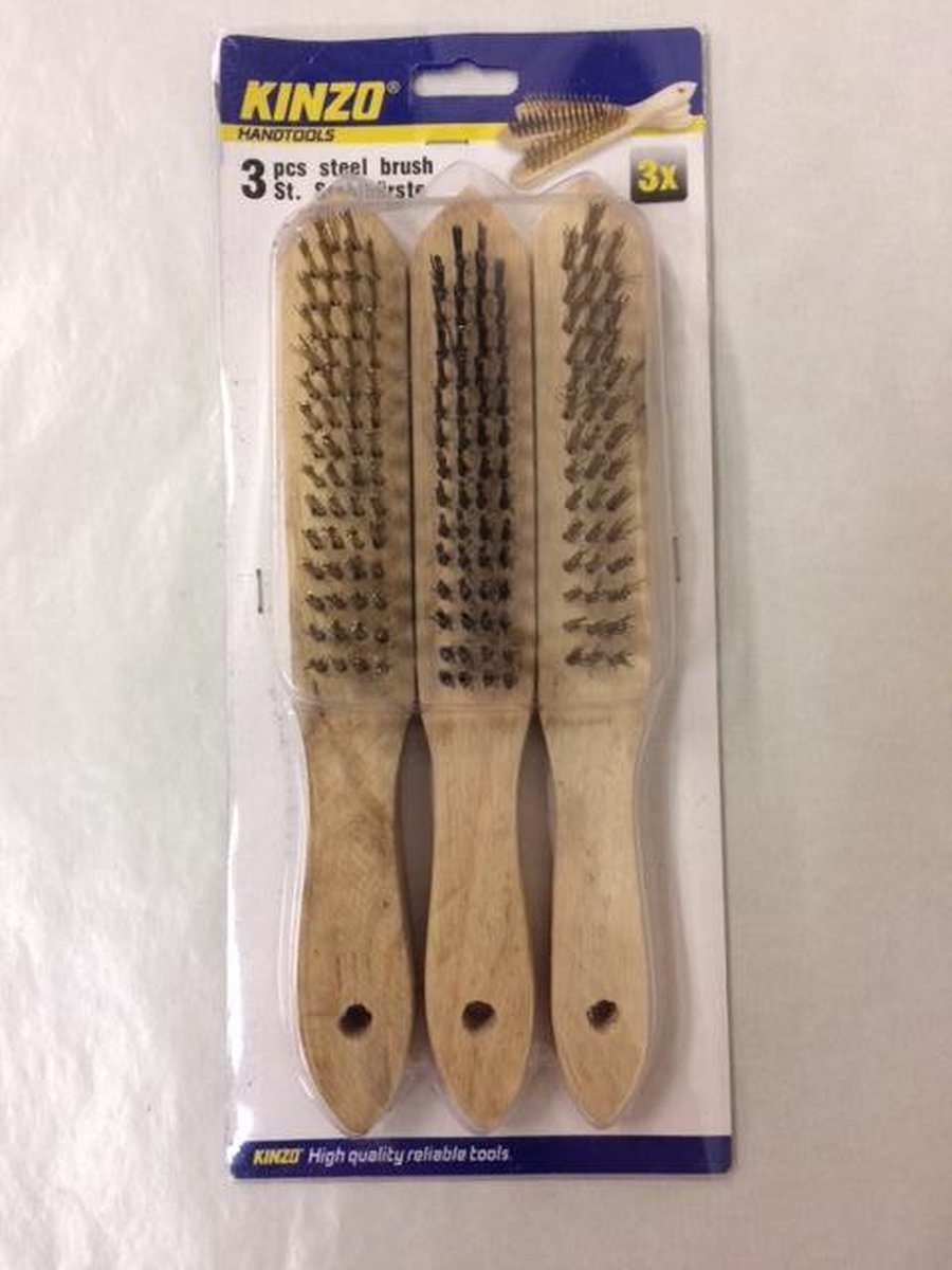 Staalborstel set 3 delig Kinzo | bol.com
