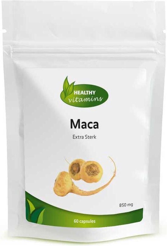 Healthy Vitamins Maca - 60 Capsules - 850 mg | bol
