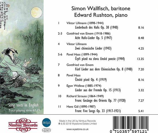 Simon Wallfisch & Edward Rushton - Songs Of The Orient (CD), Edward Rushton | Muziek | bol