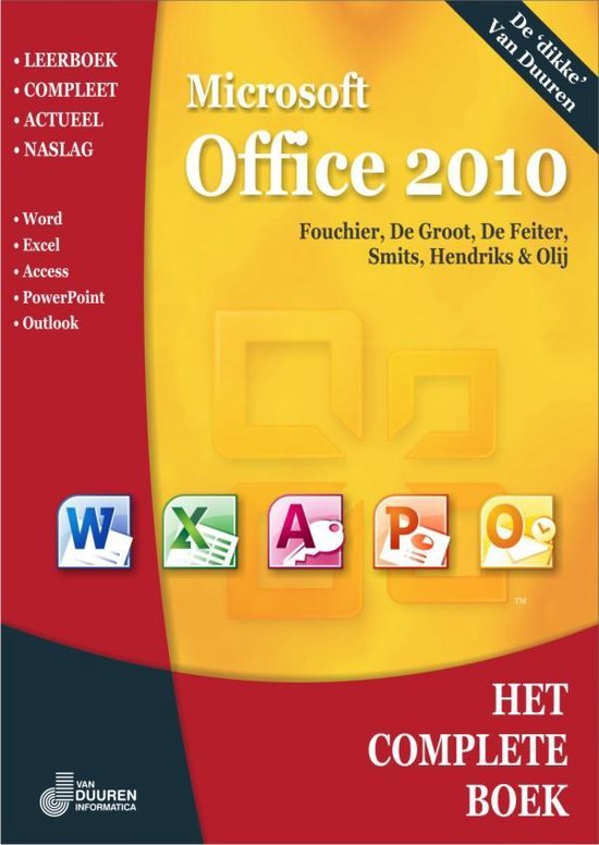 Het complete boek microsoft office 2010, Francisca Fouchier | 9789059404878 | Boeken | bol
