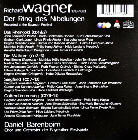 Der Ring Des Nibelungen(14CD), Wagner | CD (album) | Muziek | bol