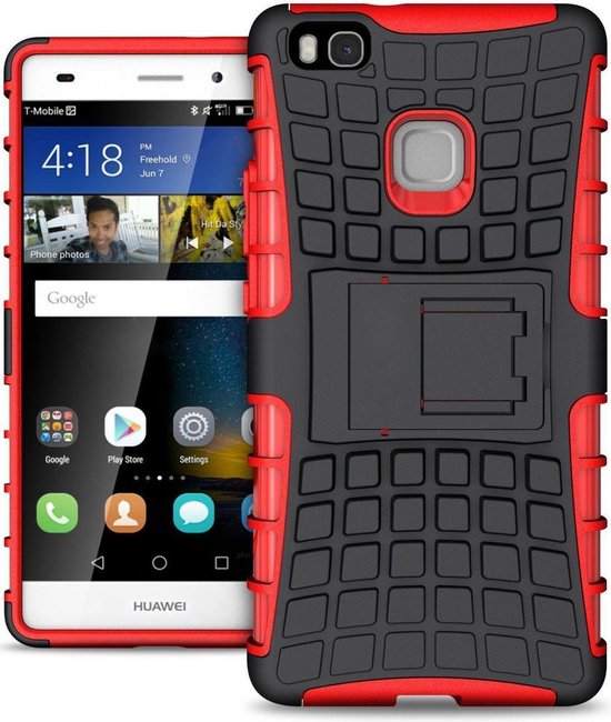 Hybride Huawei P9 Lite Back Cover Rood | bol.com