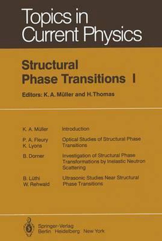 Structural Phase Transitions | 9783540103295 | Boeken | bol