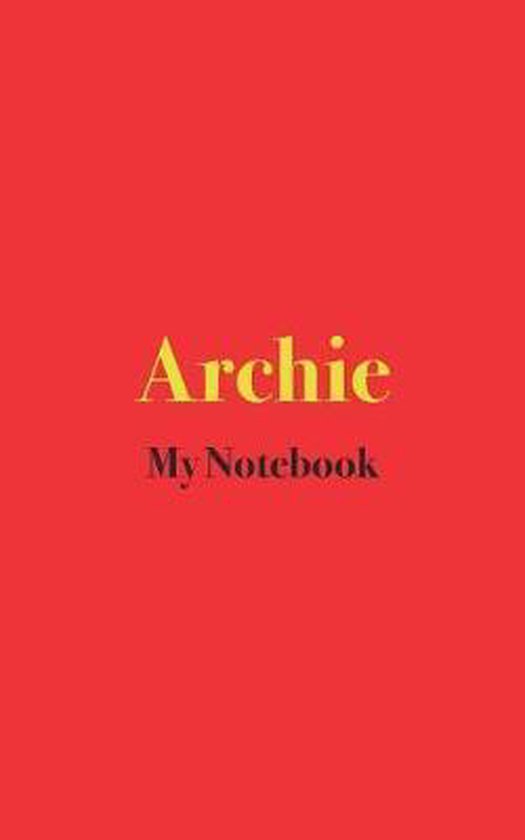 Archie My Notebook, Bamboo Umbrella Books | 9781097457625 | Boeken ...