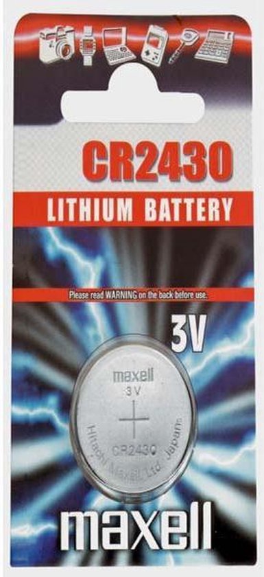 Maxell CR2430 Lithium Batterij 3V 1 stuk | bol.com