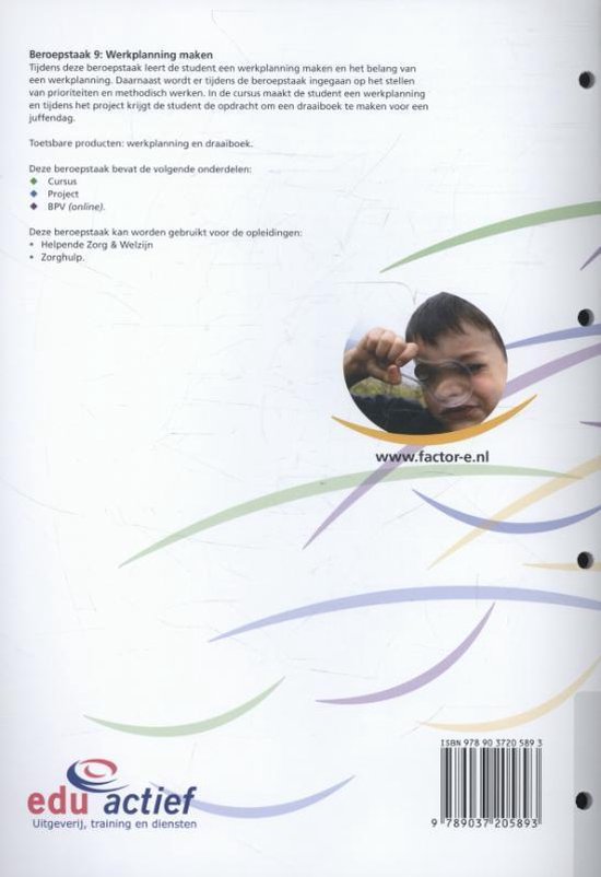 Factor-E Een werkplanning maken Cursus, Klara Naaijer | 9789037205893 ...