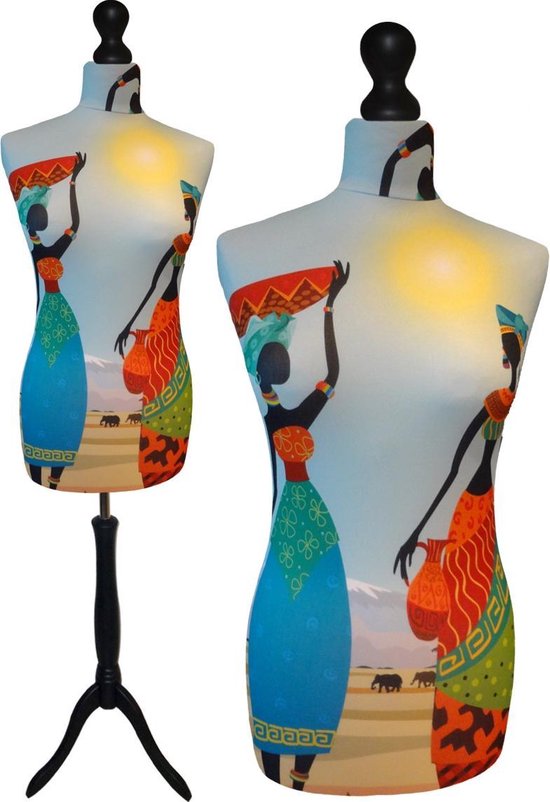 Kenia paspop met zwarte sparkling driepoot 36/38 | bol.com
