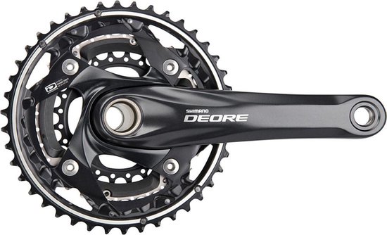 Shimano Deore FC-M610 crankset 3x10-speed zwart Pedaalarmlengte 175 mm | bol.com