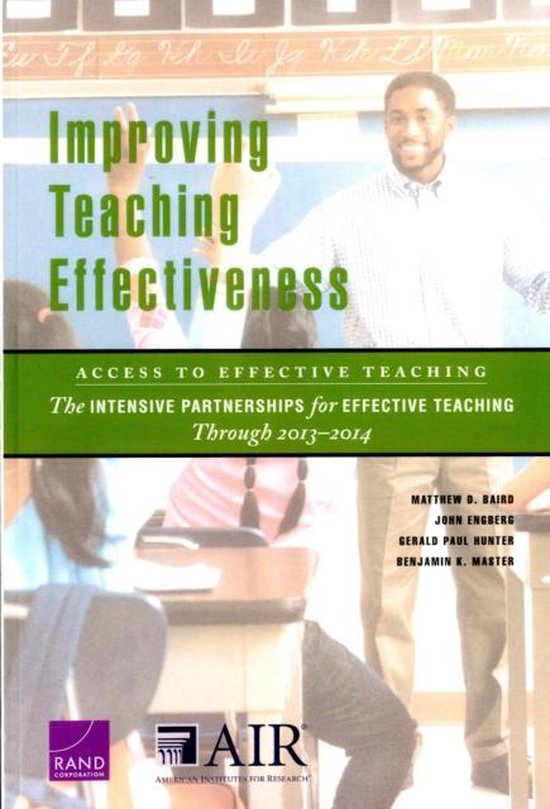Improving Teaching Effectiveness | 9780833095619 | Matthew D. Baird ... Improving Teaching Effectiveness | 9780833095619 | Matthew D. Baird ...
