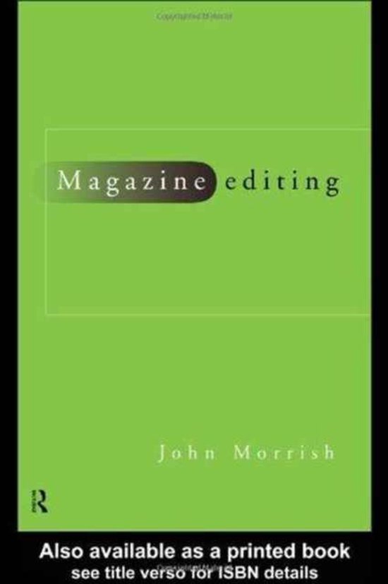 Magazine Editing, John Morrish | 9780415152631 | Boeken | bol