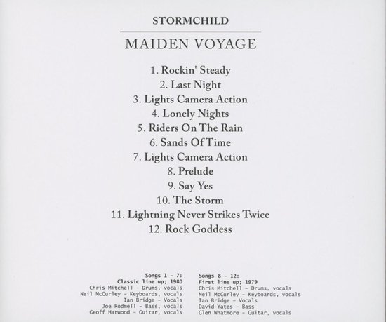 Maiden Voyage, Stormchild | CD (album) | Muziek | bol.com