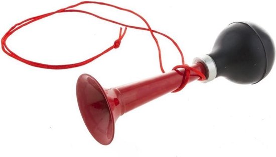 Rode metalen toeter 19 cm | bol.com